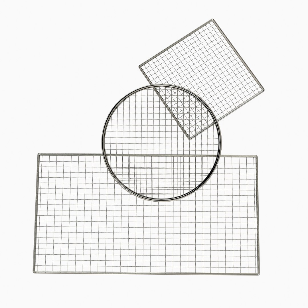 BBQ Steel Grill Wire Grid Model - TurboSquid 1910540