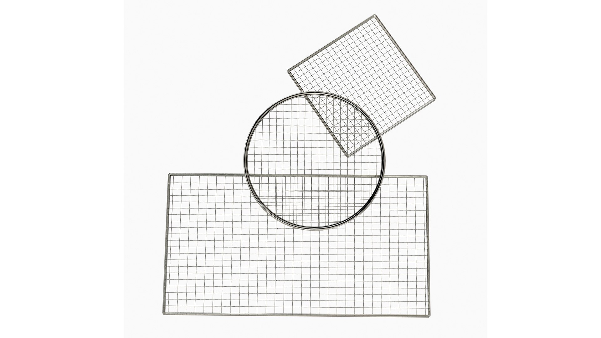 BBQ Steel Grill Wire Grid Model - TurboSquid 1910540
