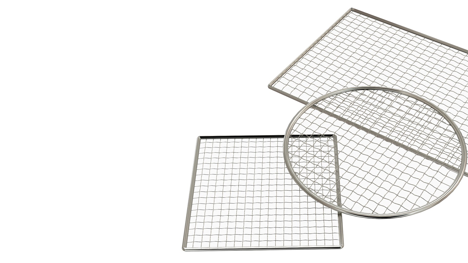 BBQ Steel Grill Wire Grid Model - TurboSquid 1910540