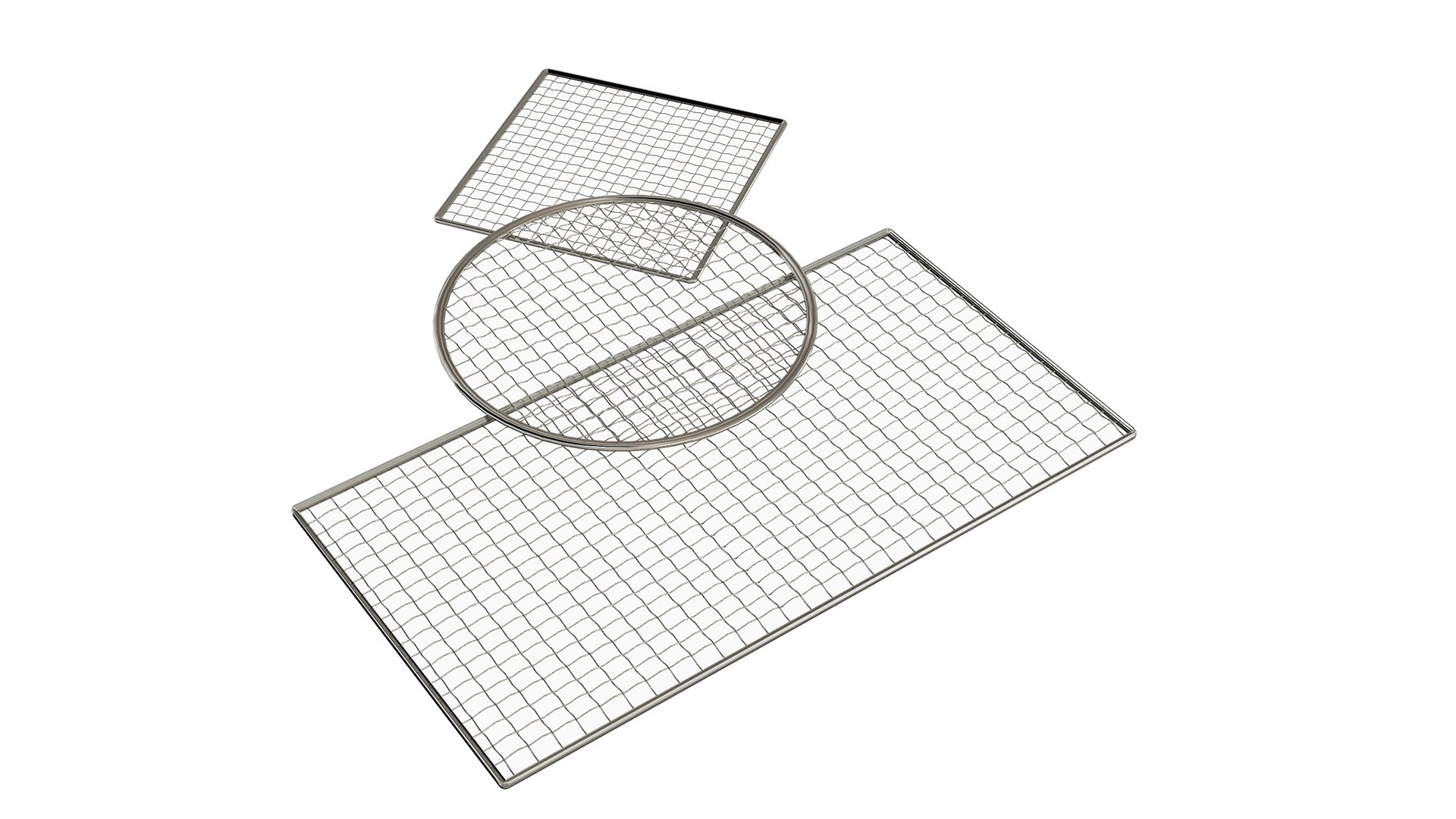 BBQ Steel Grill Wire Grid Model - TurboSquid 1910540