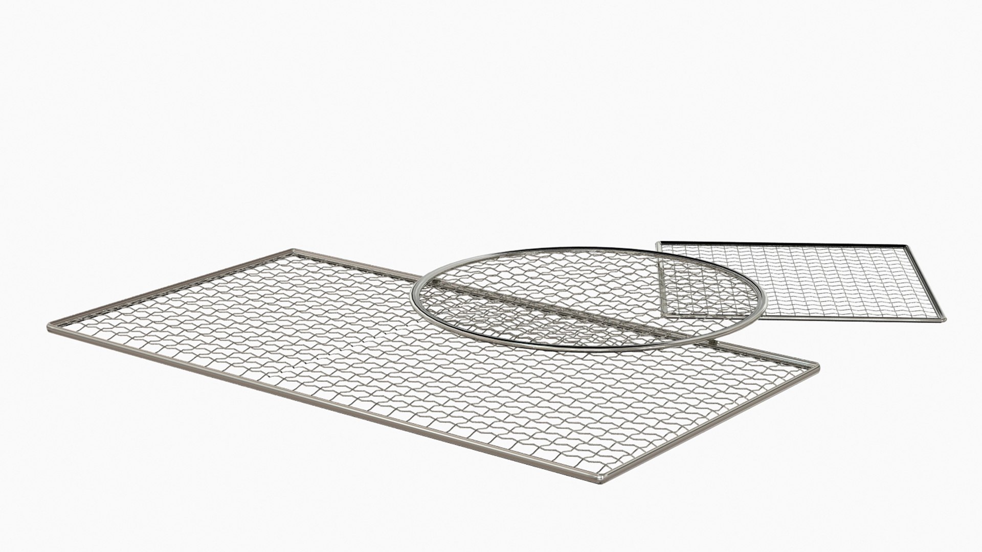BBQ Steel Grill Wire Grid Model - TurboSquid 1910540