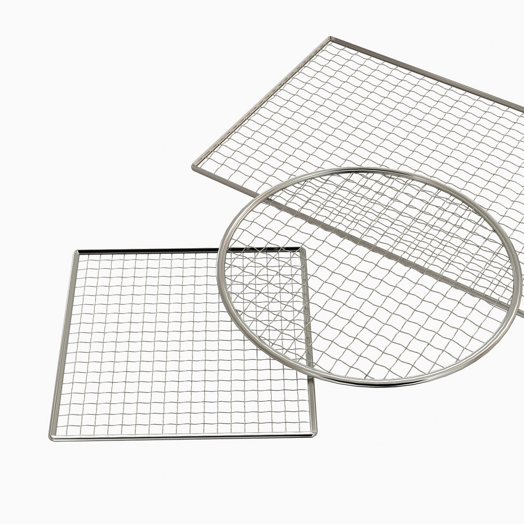 BBQ Steel Grill Wire Grid Model - TurboSquid 1910540