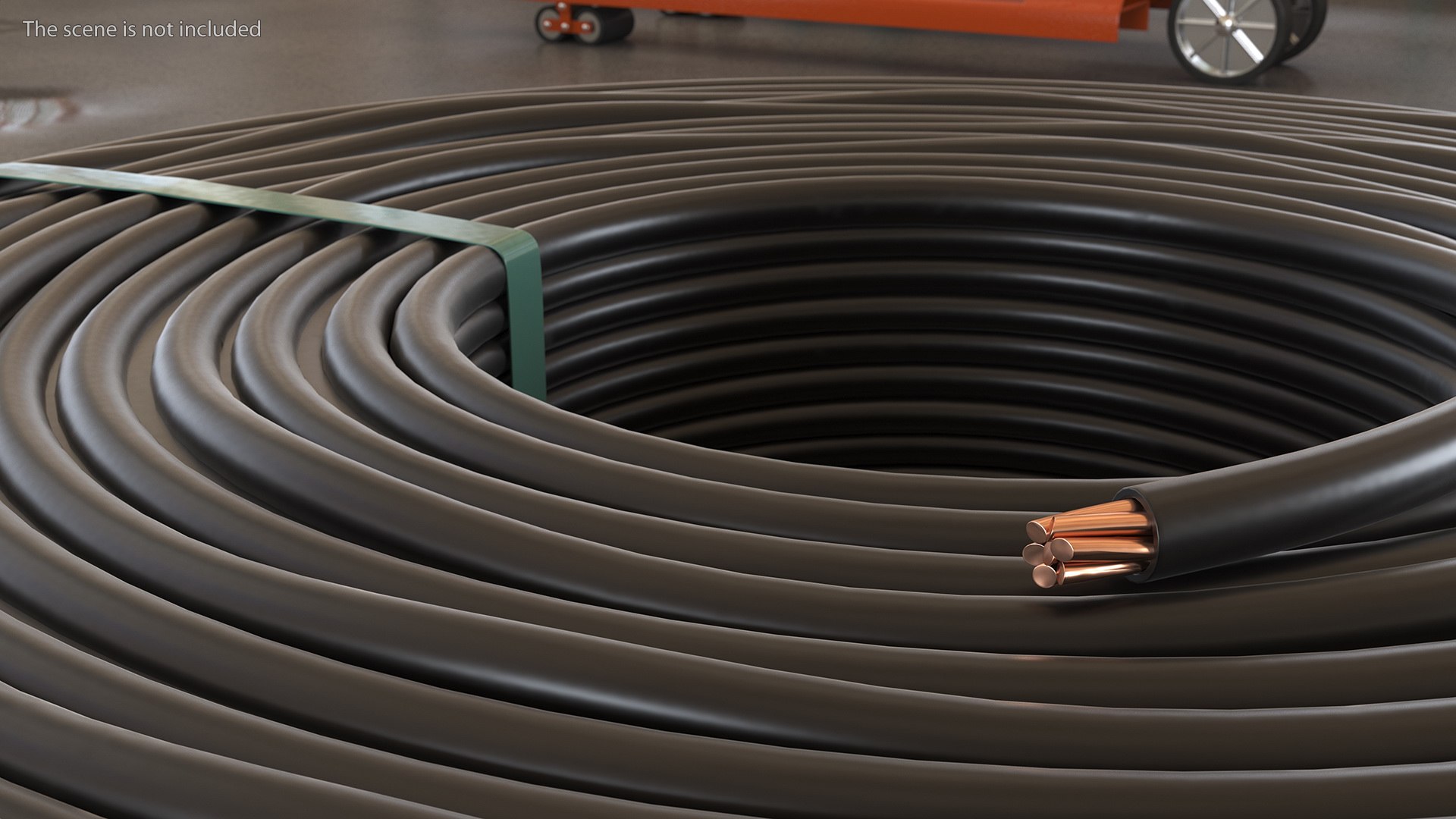 3D Coil Cable Flexible Black Model - TurboSquid 1919634