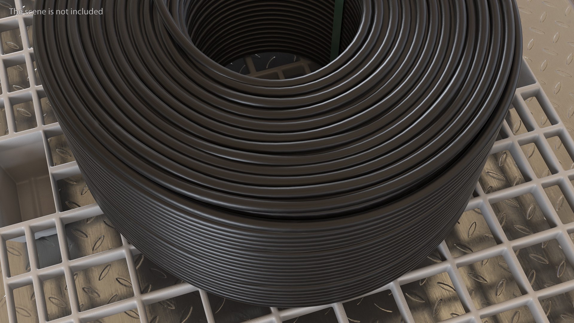 3D Coil Cable Flexible Black Model - TurboSquid 1919634