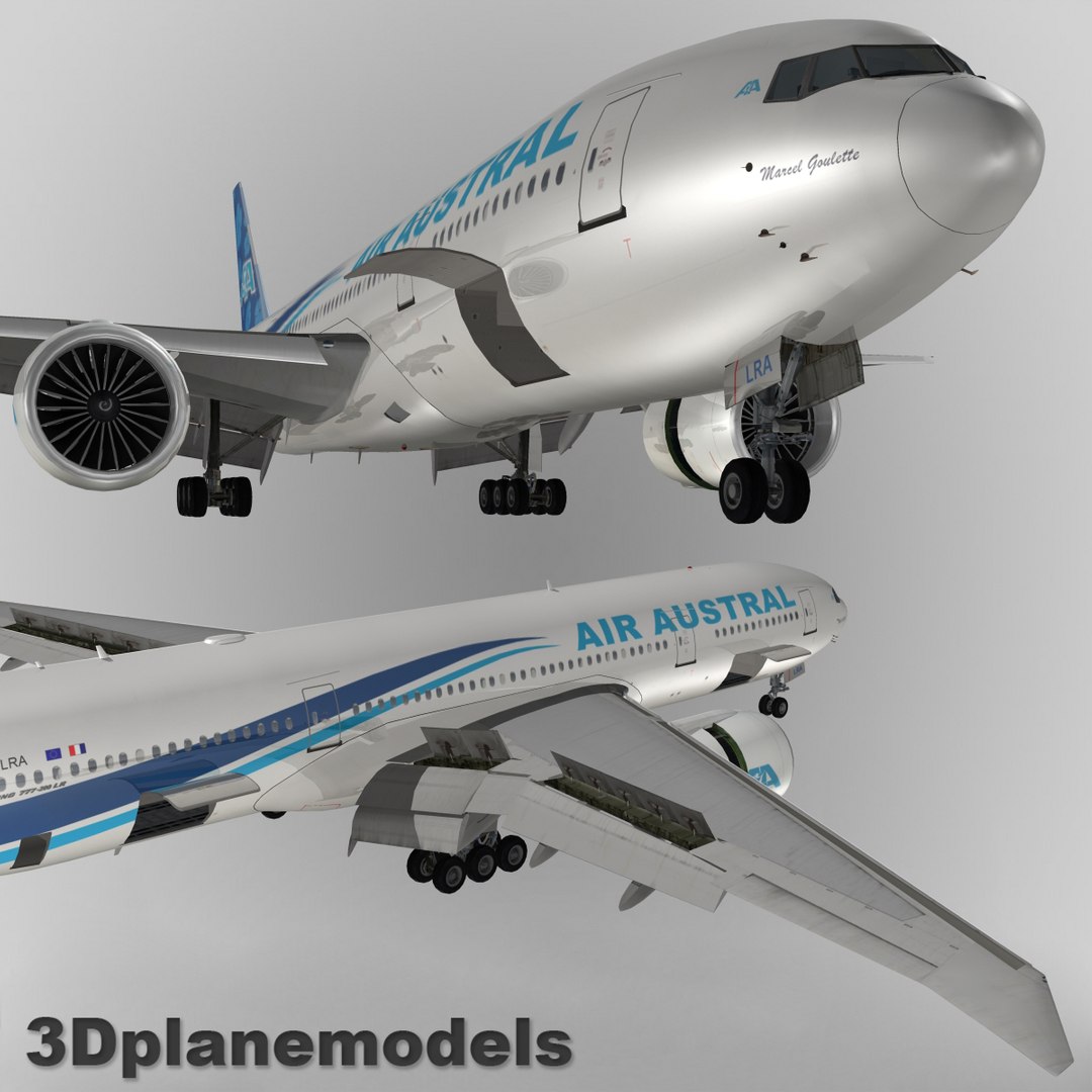 Boeing 777-200lr 3d Max