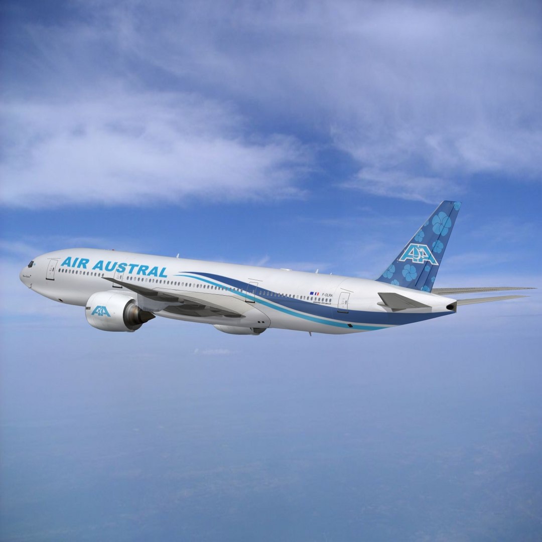 Boeing 777-200lr 3d Max