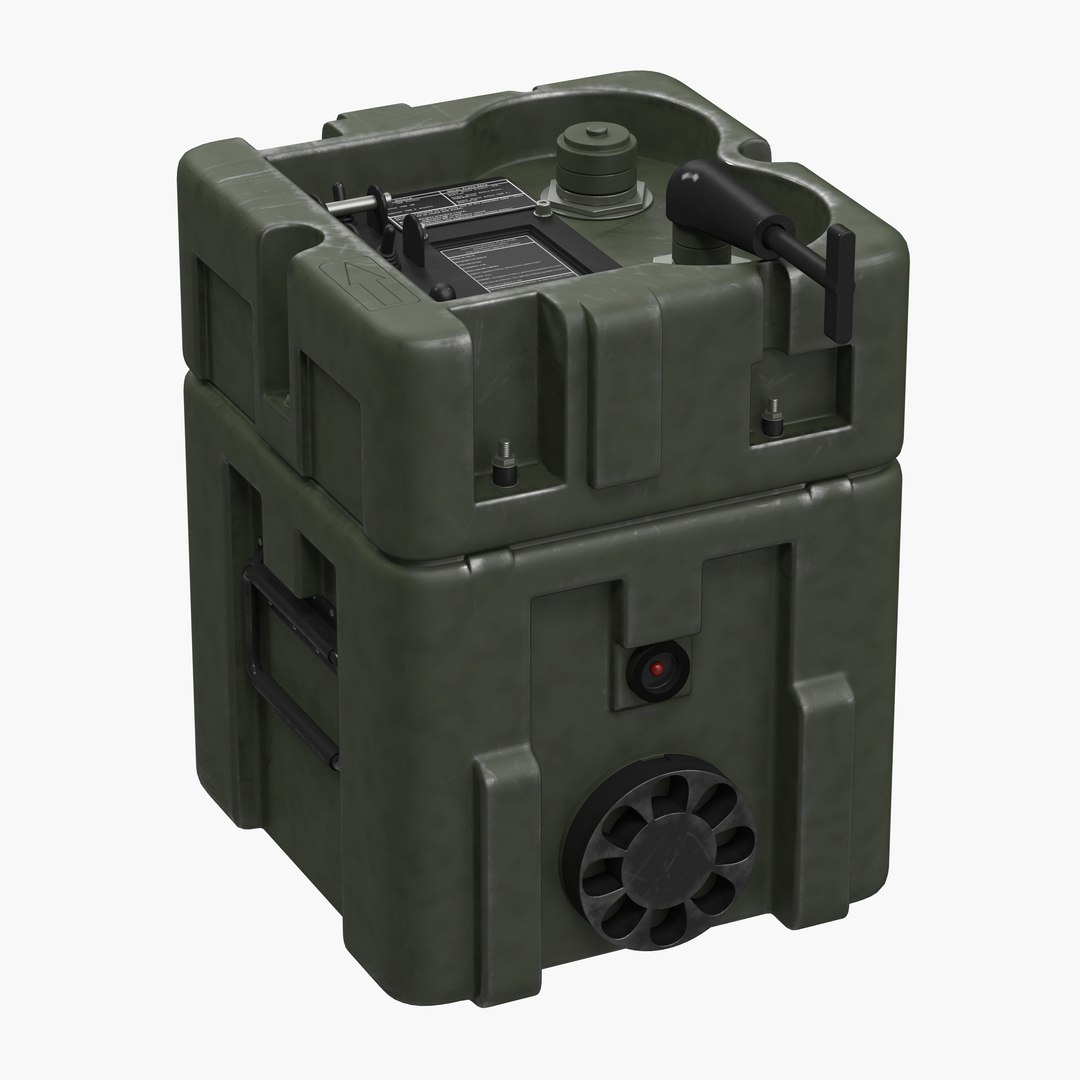 3d Model Military Lithium Battery Box