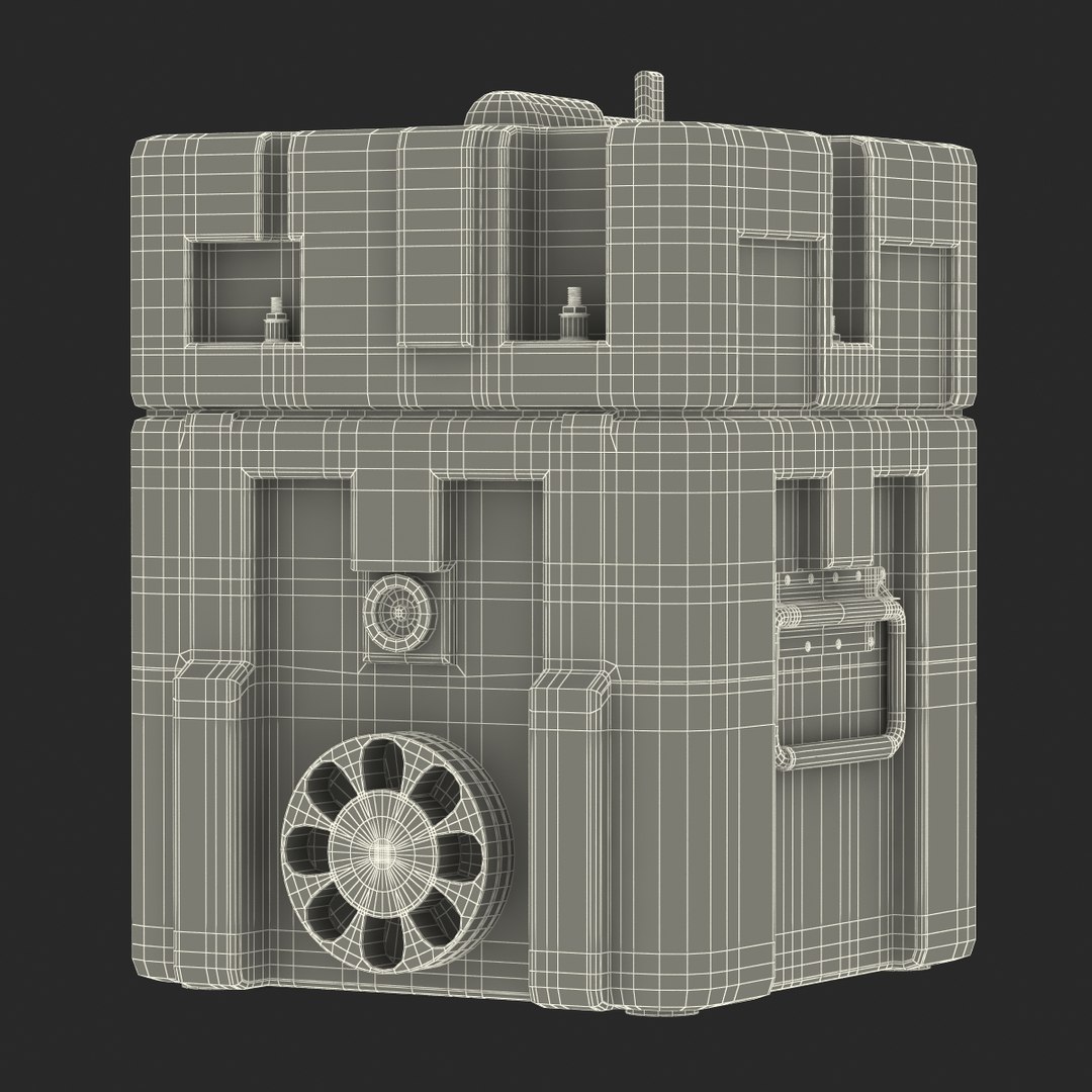 3d Model Military Lithium Battery Box