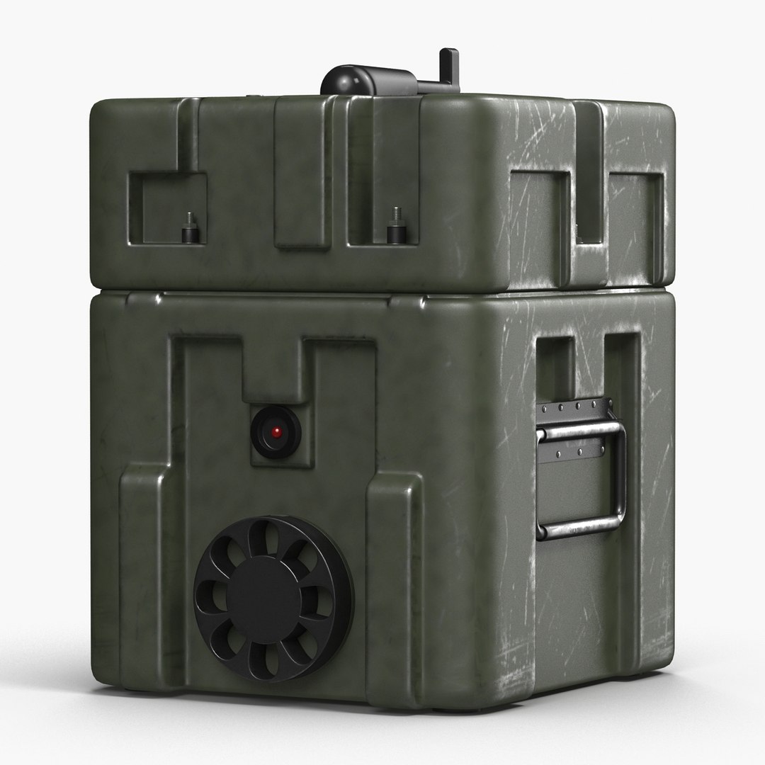 3d Model Military Lithium Battery Box