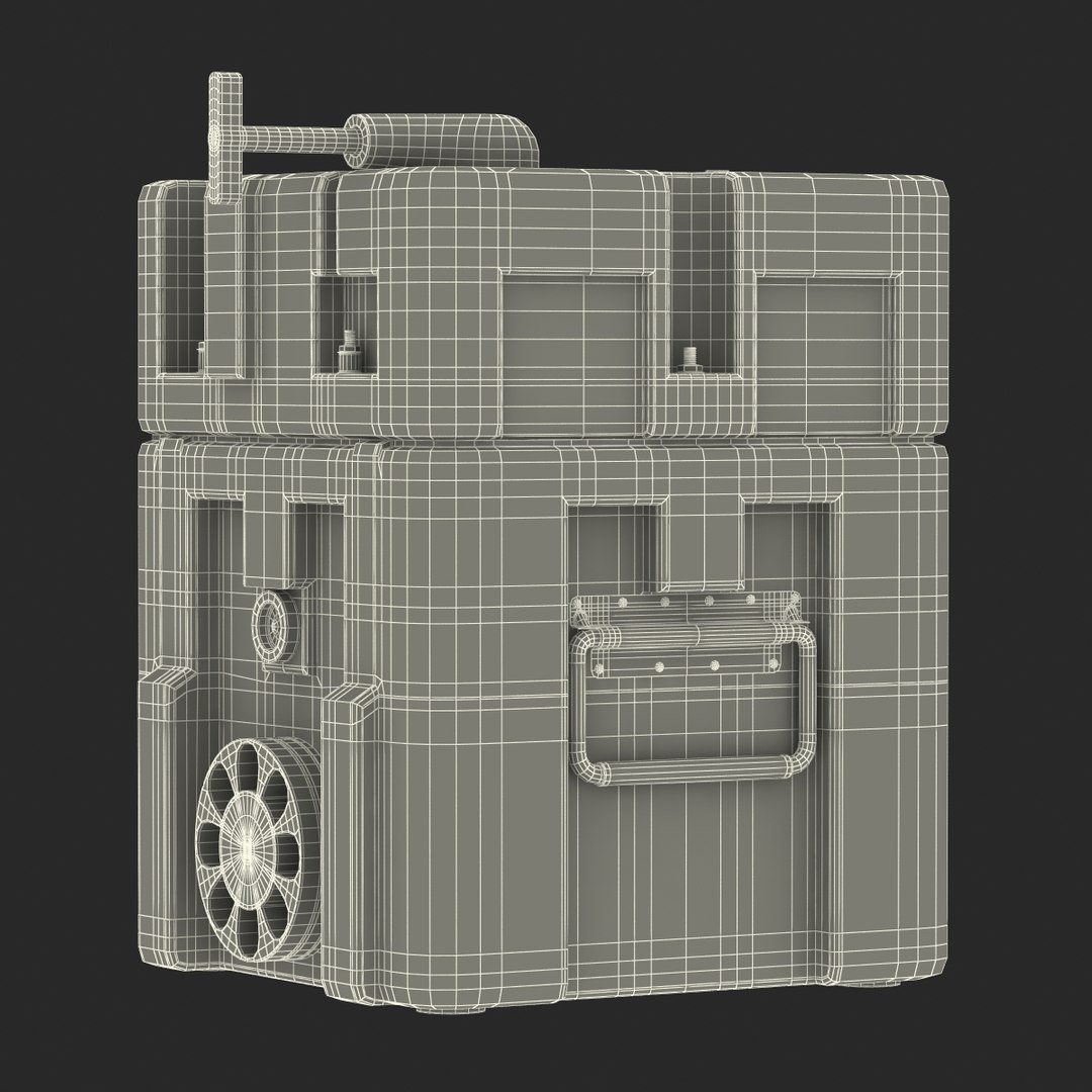 3d Model Military Lithium Battery Box