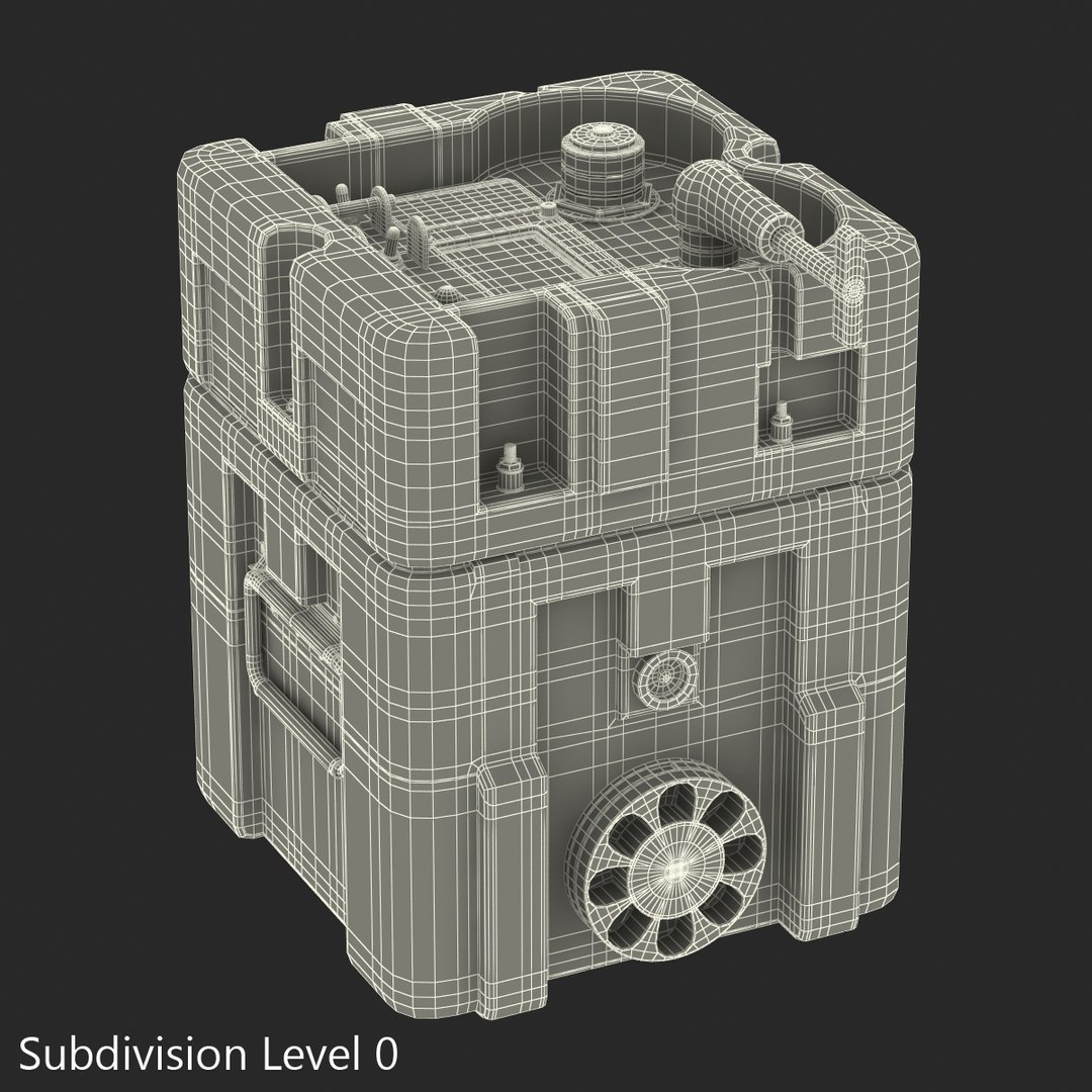 3d Model Military Lithium Battery Box
