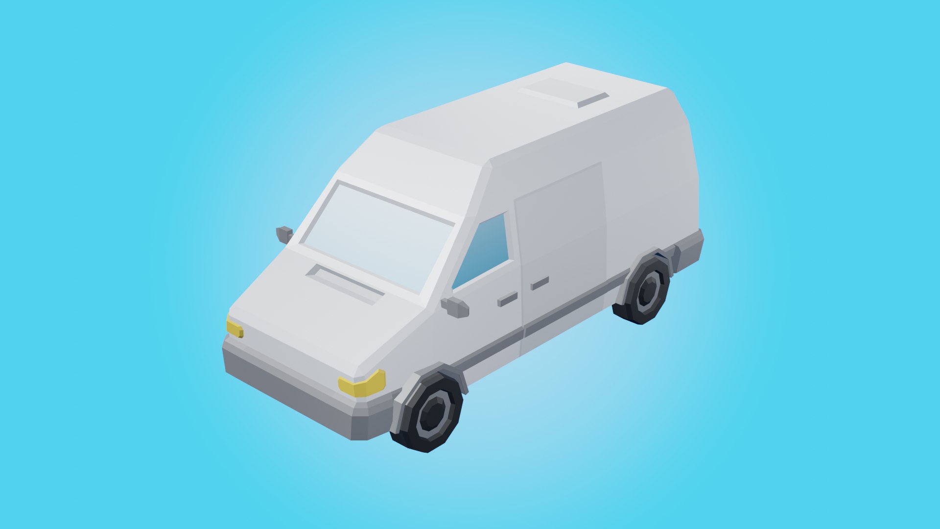 Low Poly Mini Van 3D - TurboSquid 1915796