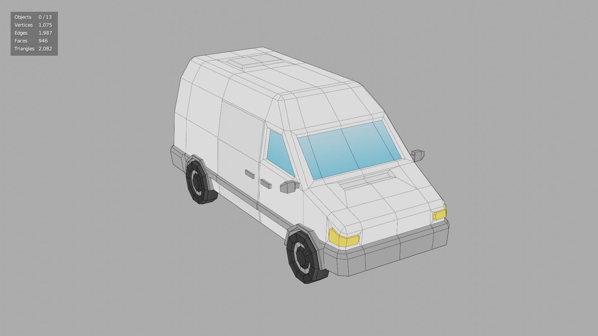 Low Poly Mini Van 3D - TurboSquid 1915796
