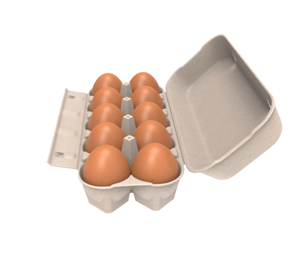 3D Egg Box 2 Model - TurboSquid 2344864
