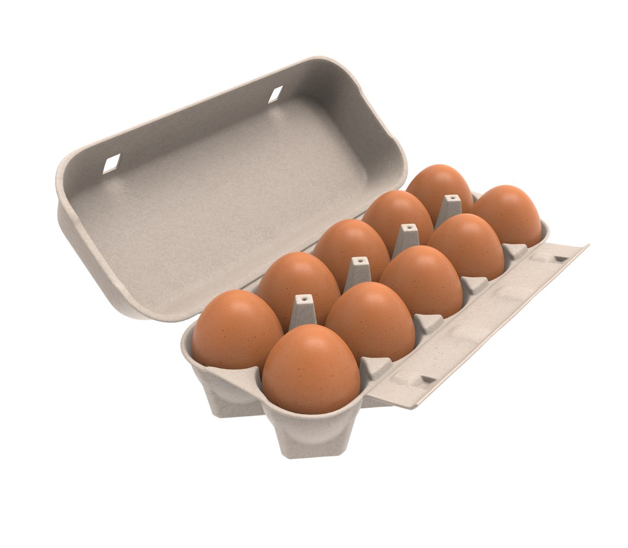 3D Egg Box 2 Model - TurboSquid 2344864