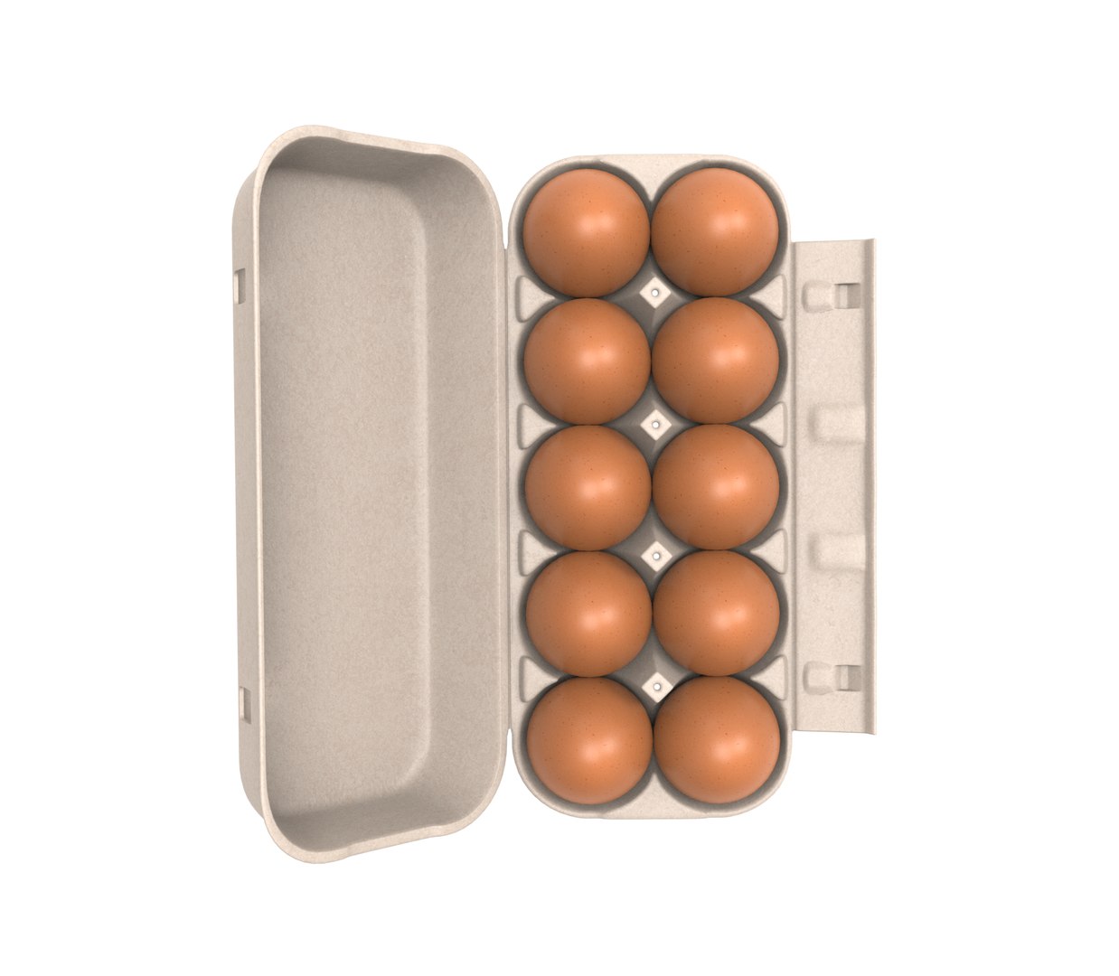 3D Egg Box 2 Model - TurboSquid 2344864
