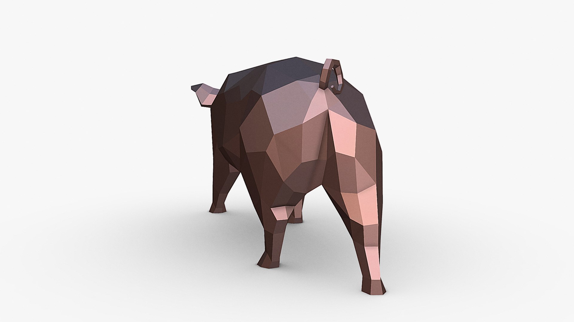 3D Model Pig Low Poly - TurboSquid 1975764