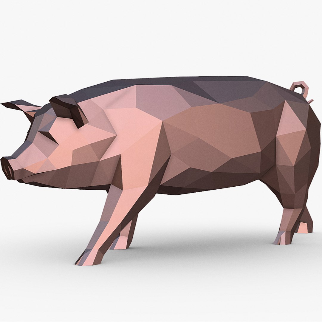 3D model pig low poly - TurboSquid 1975764
