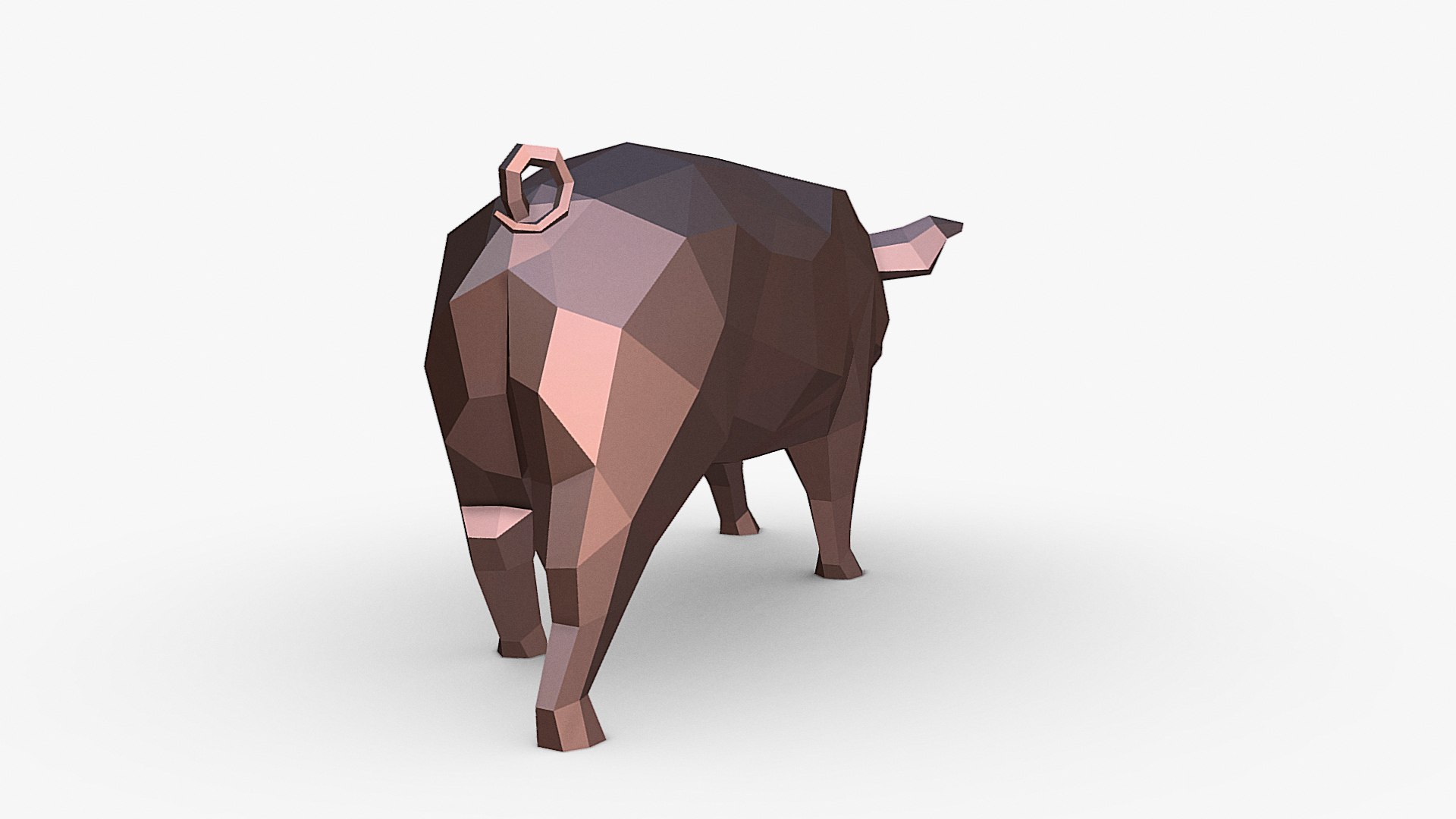 3D Model Pig Low Poly - TurboSquid 1975764