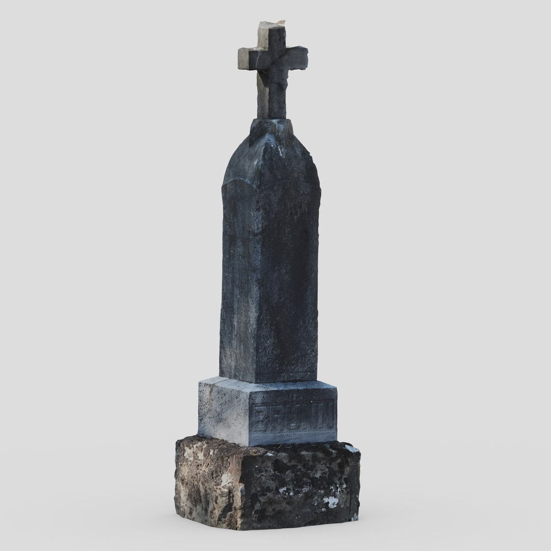 3D 3d Scanned Tombstone 19 Model - TurboSquid 2013240