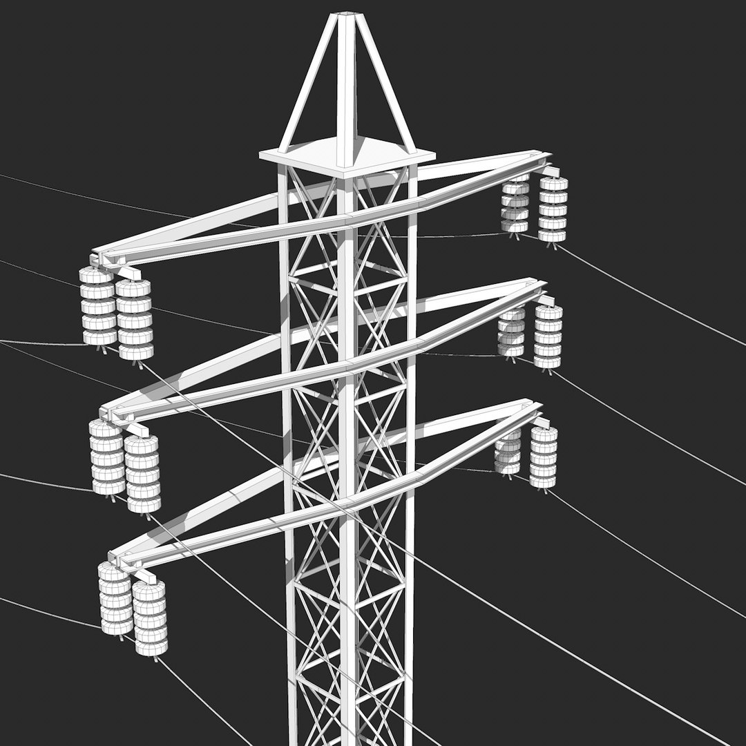 3d Model Utility Pole