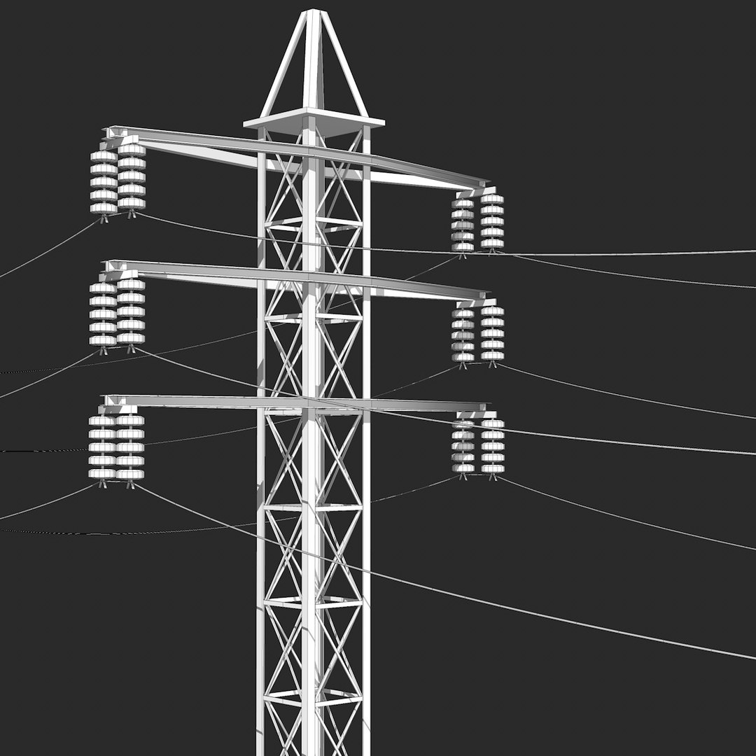 3d Model Utility Pole