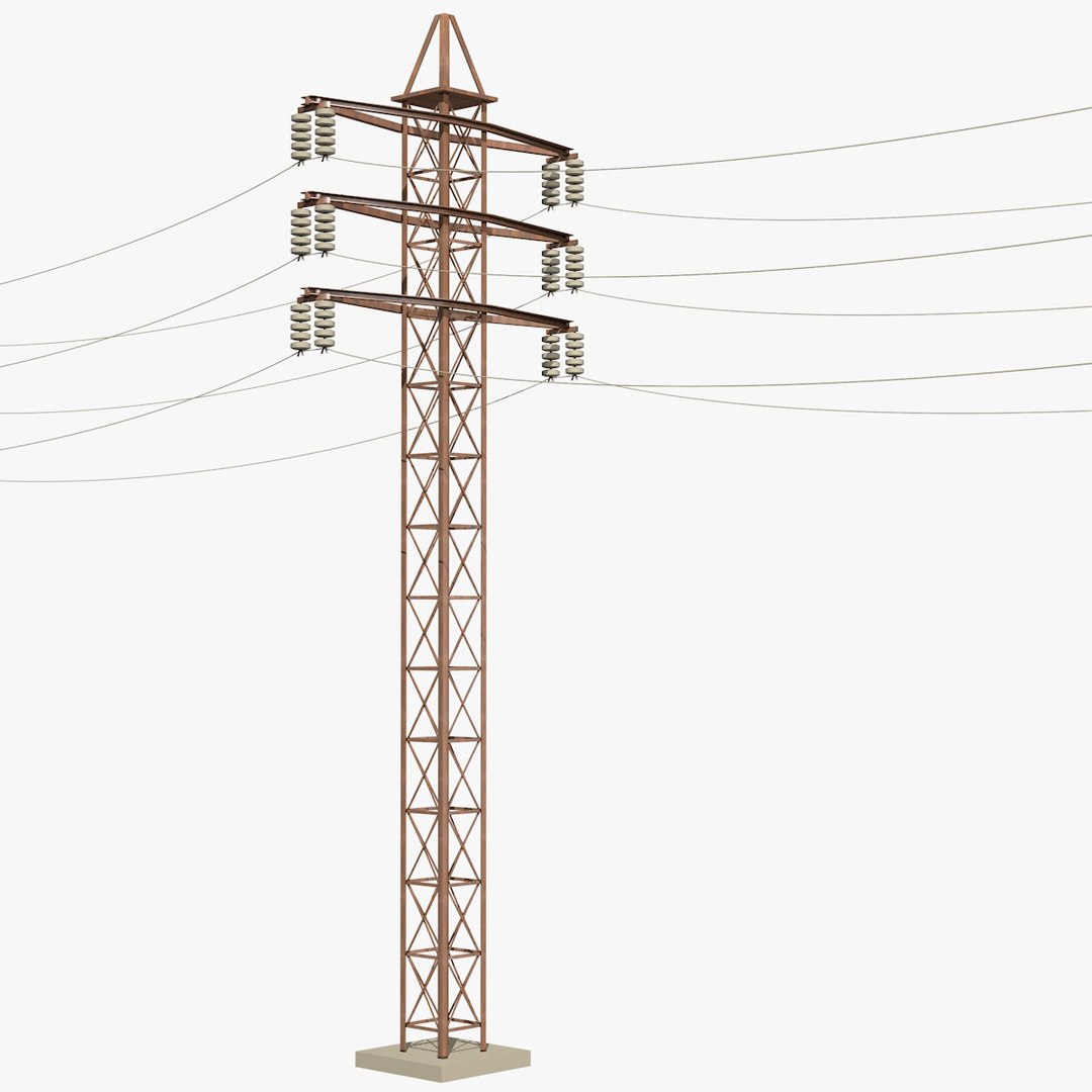 3d model utility pole