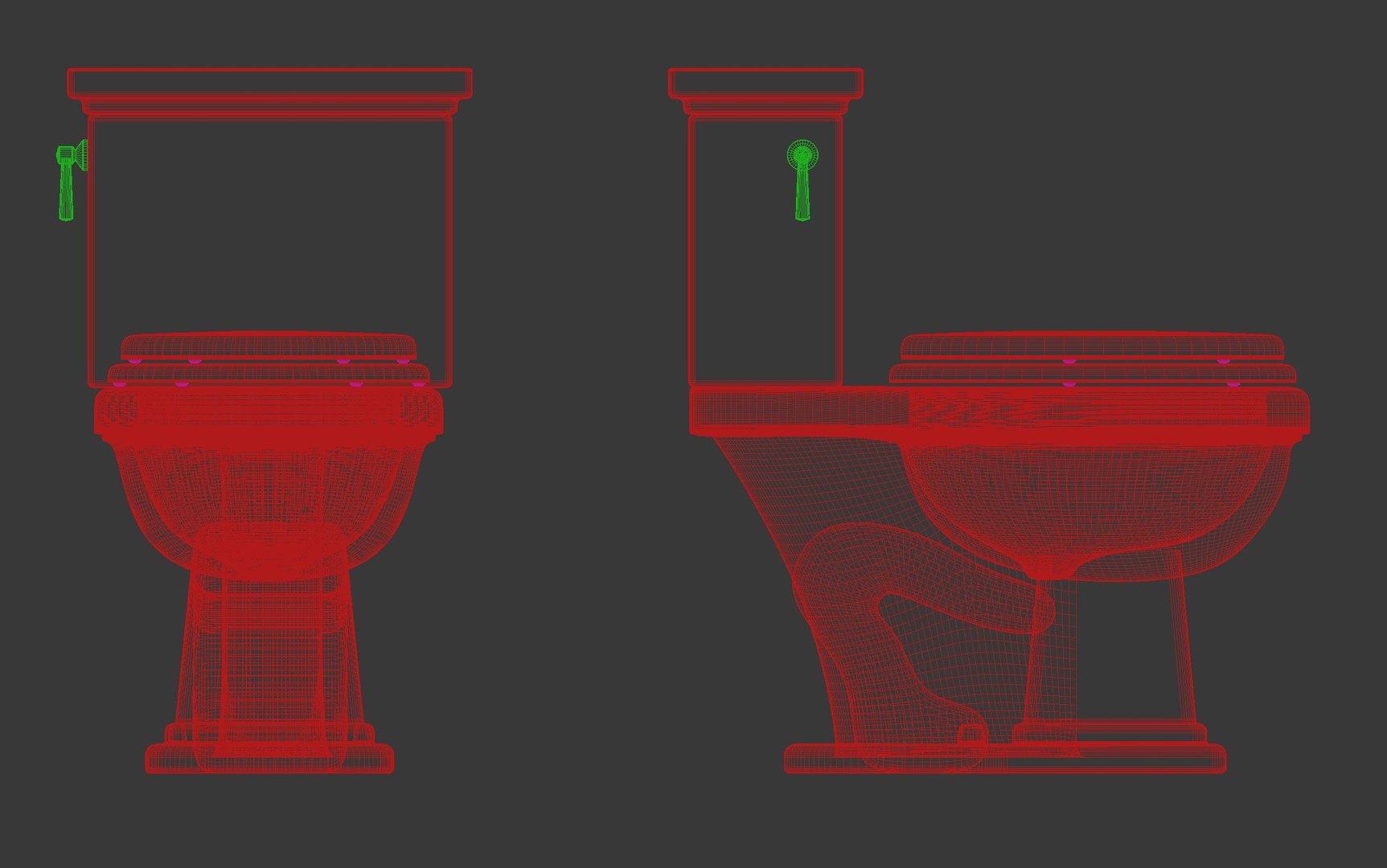 Toilet Waterworks Otis 3D Model - TurboSquid 2249483