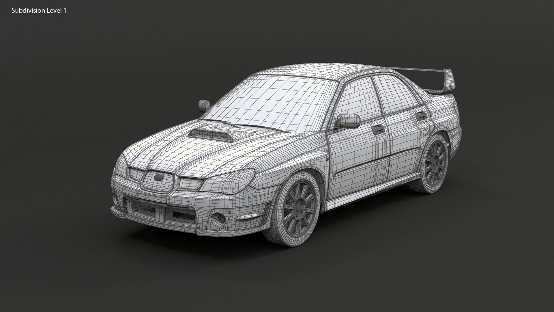 Subaru Impreza WRX Hawkeye 06-07 3D Model - TurboSquid 1973004