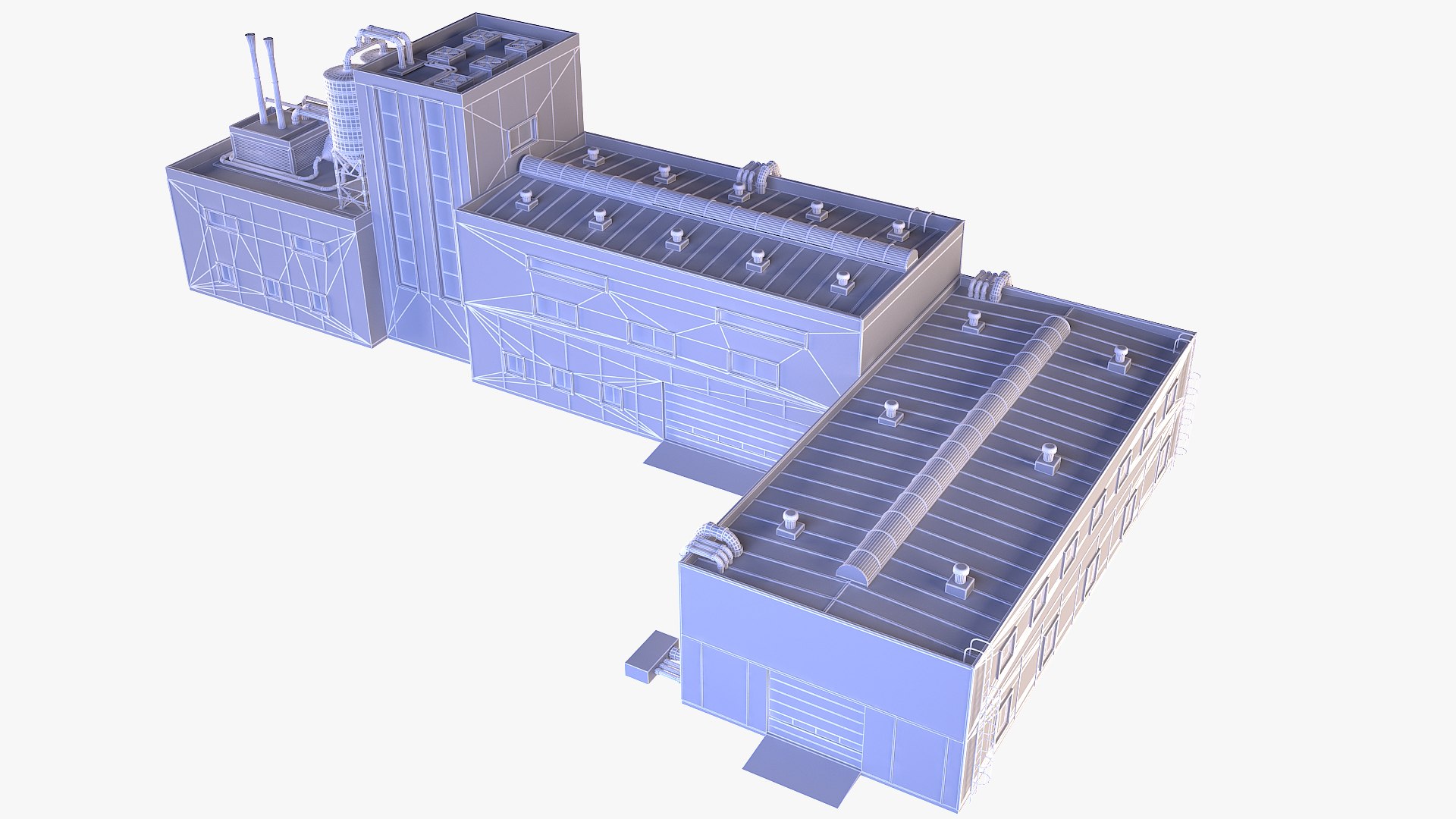 Industrial building model - TurboSquid 1544767