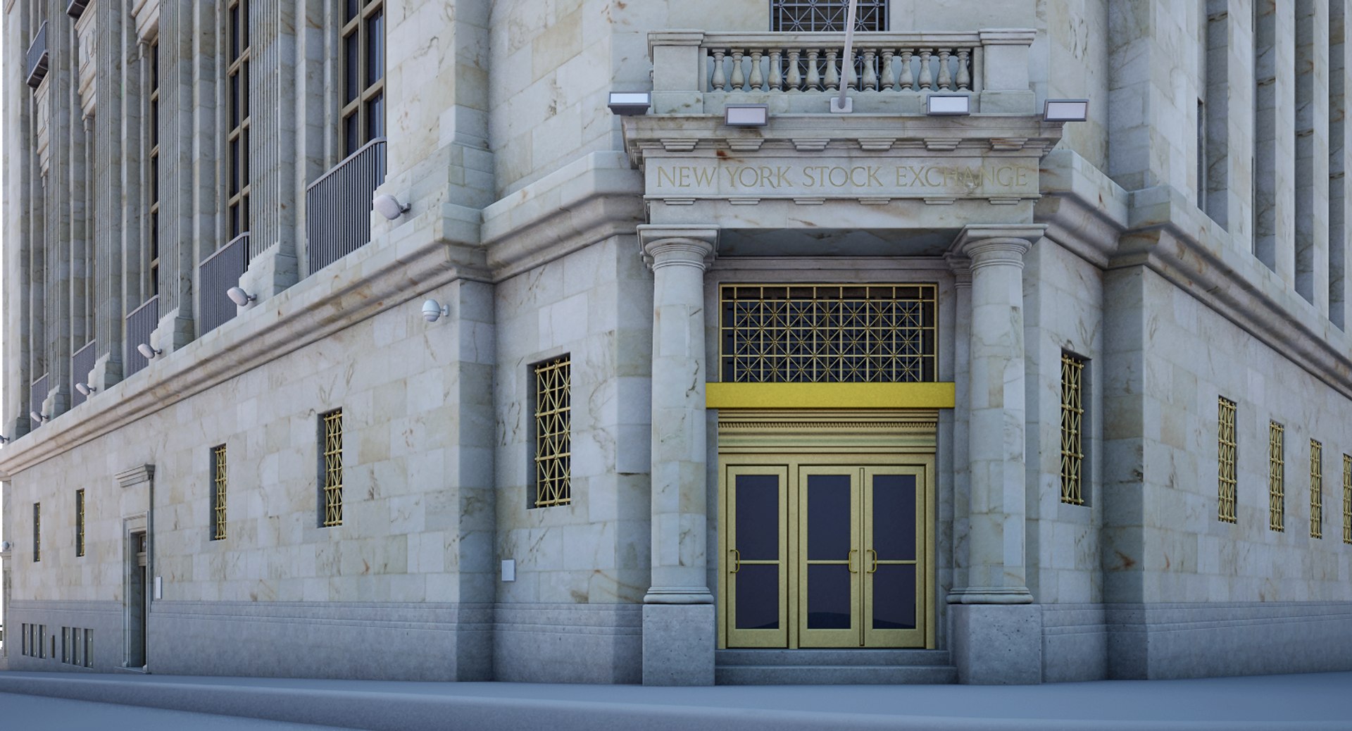 New york stock exchange 3D - TurboSquid 1180340