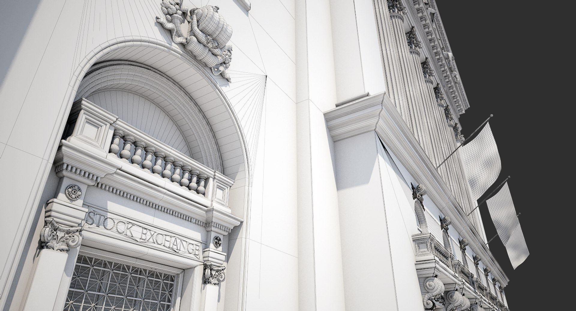 New york stock exchange 3D - TurboSquid 1180340