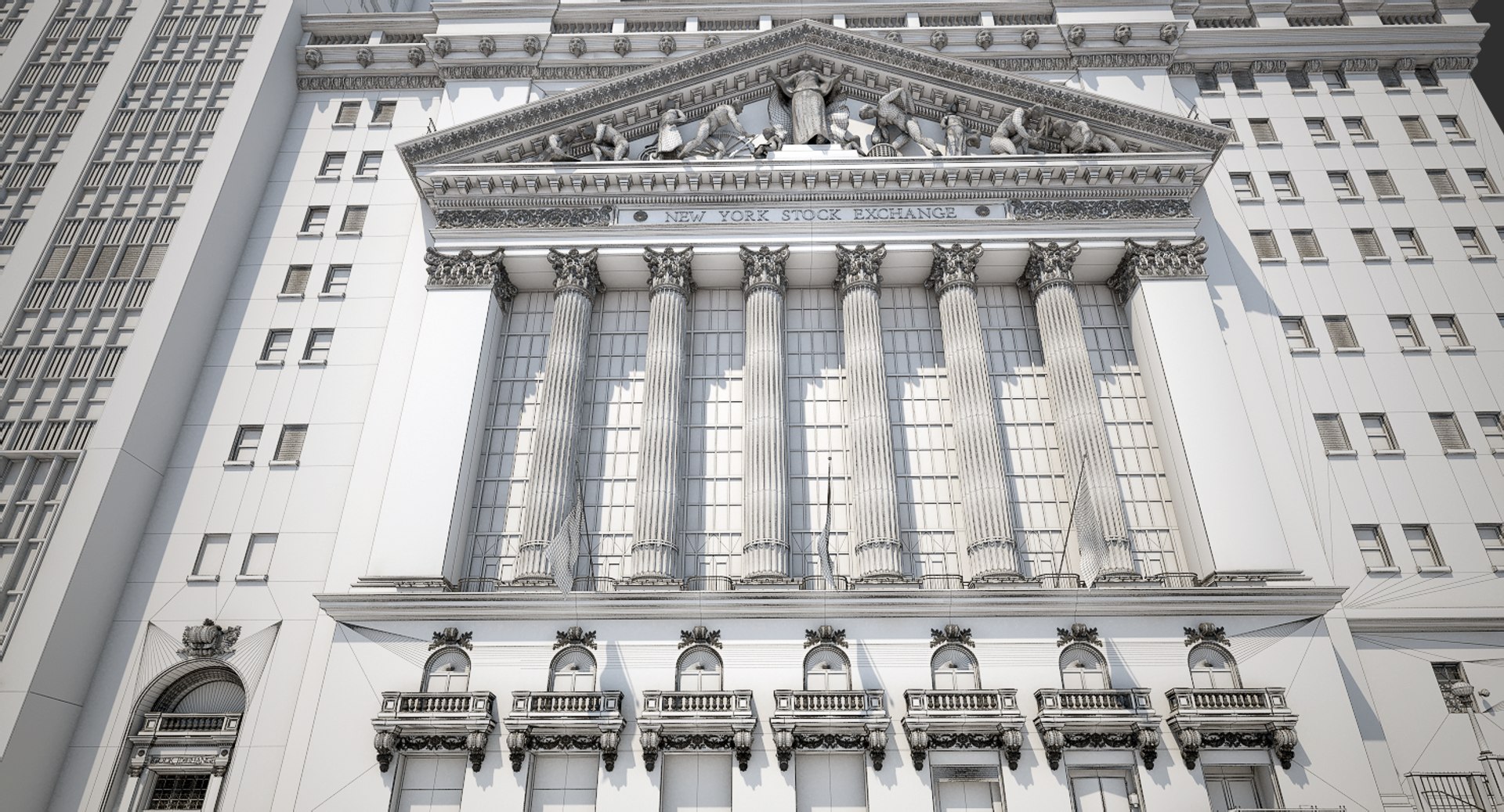 New york stock exchange 3D - TurboSquid 1180340