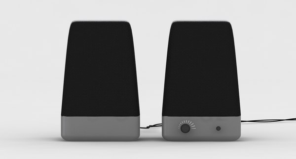 3d speaker computer model