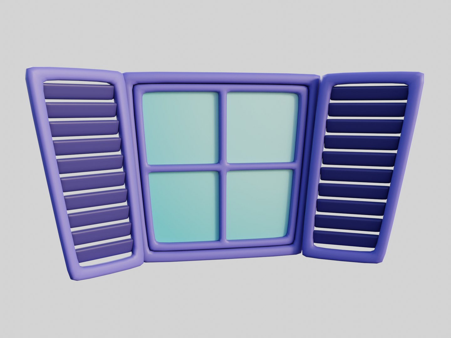 3D Cartoon Window 17b Model - TurboSquid 1903164