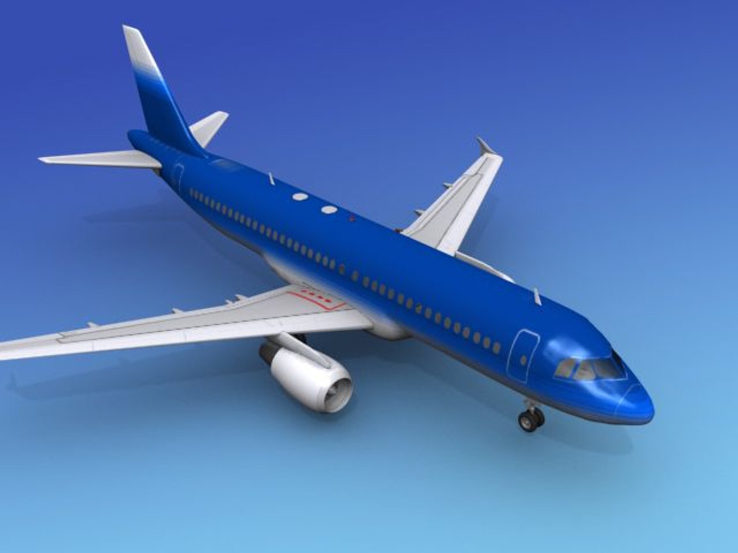 3d Model Airline Airbus