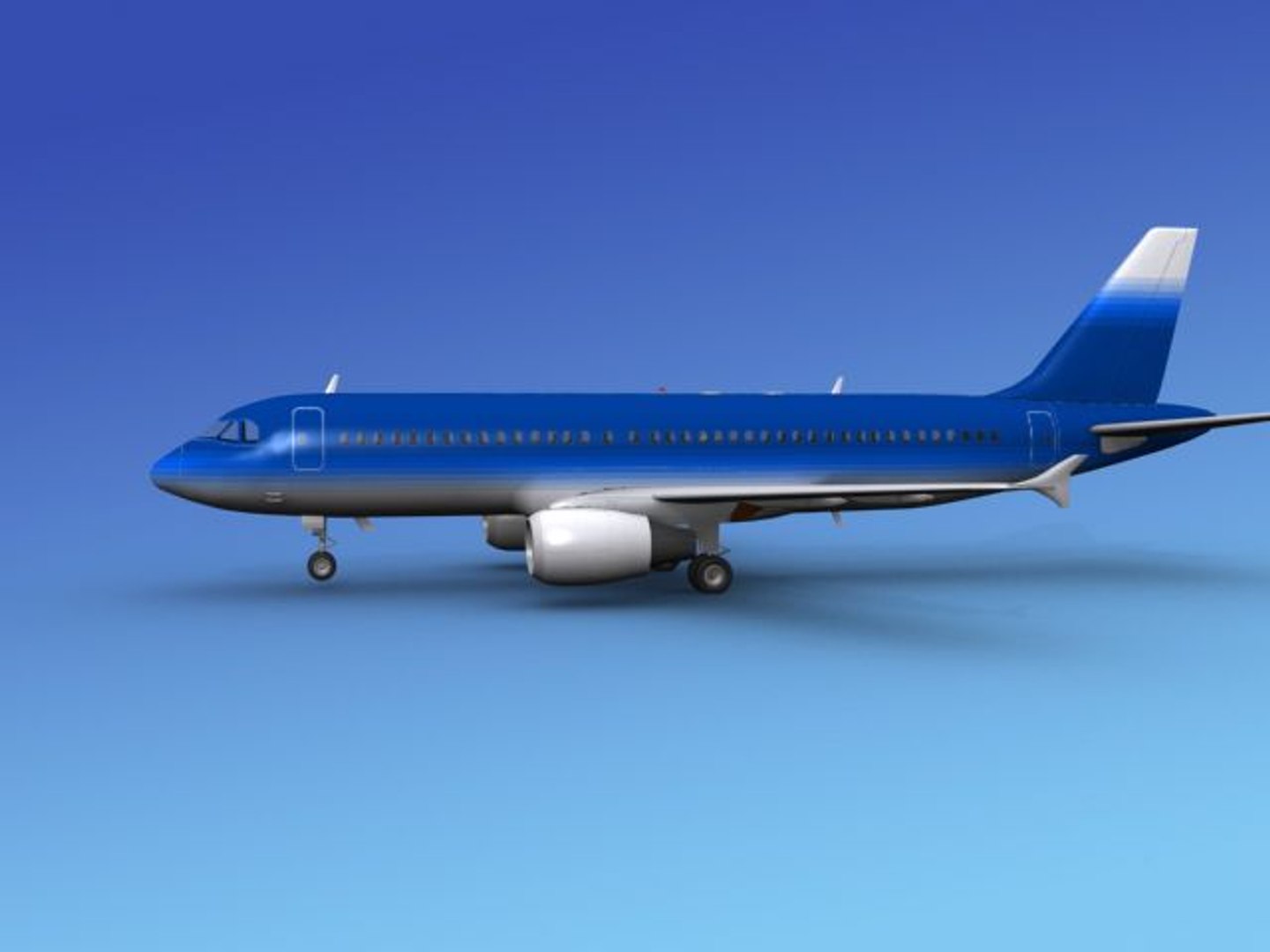 3d Model Airline Airbus