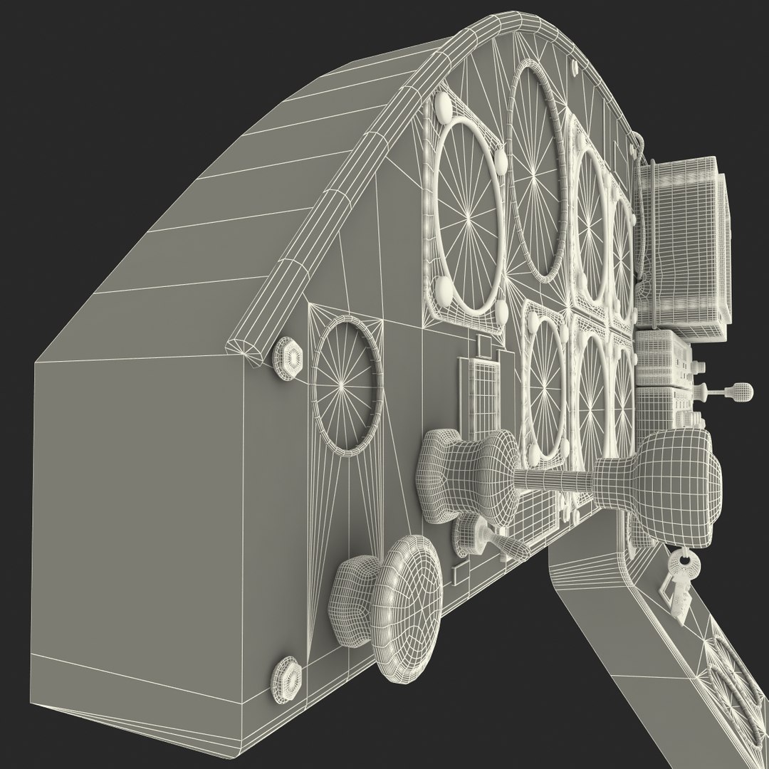 Aircraft Instrument Panel 3d Model