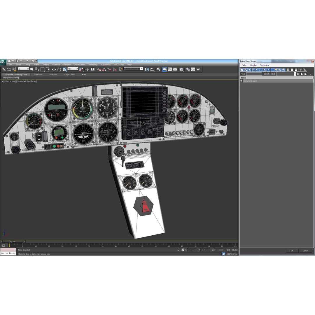 Aircraft Instrument Panel 3d Model