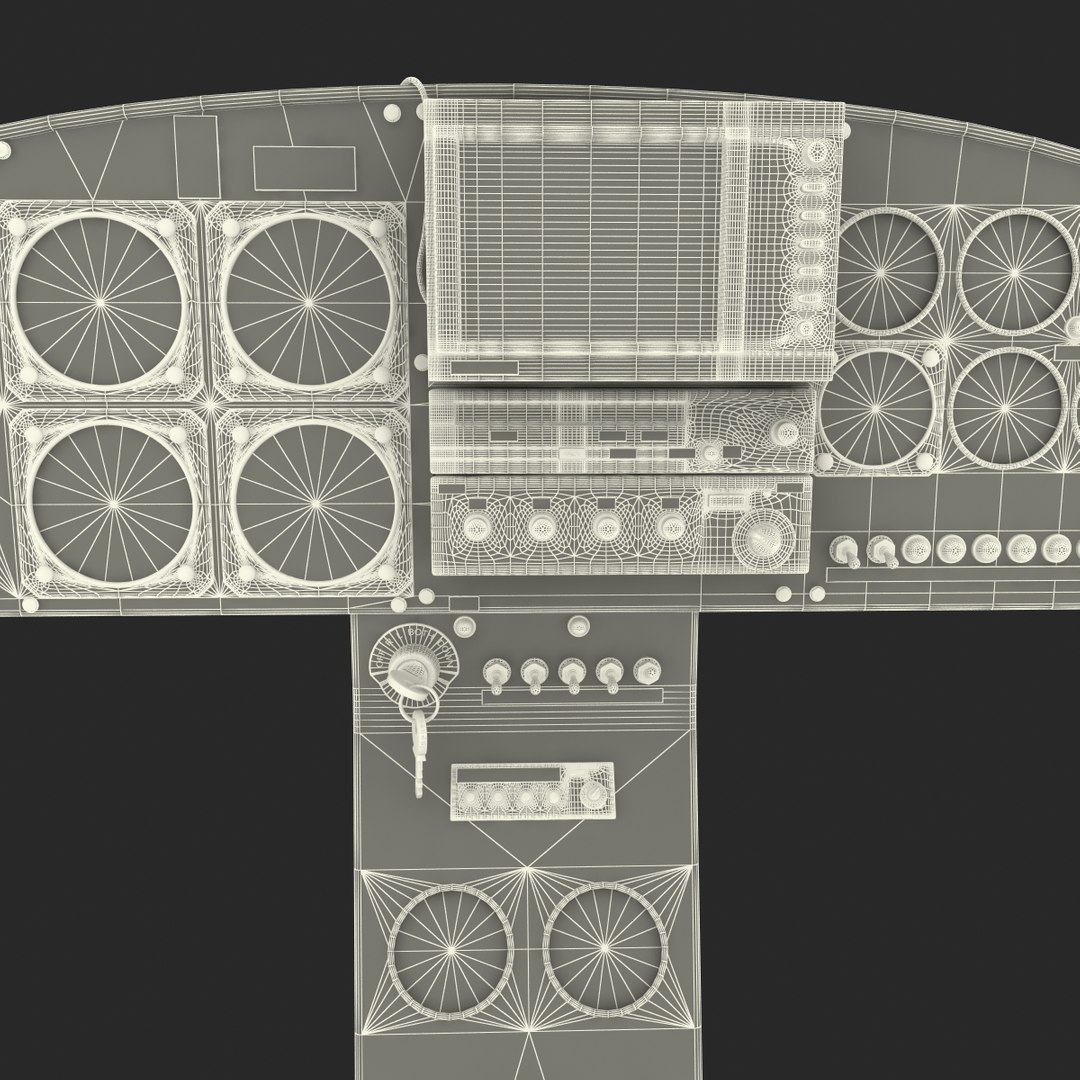 Aircraft Instrument Panel 3d Model