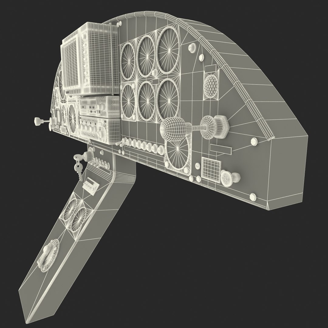 Aircraft Instrument Panel 3d Model