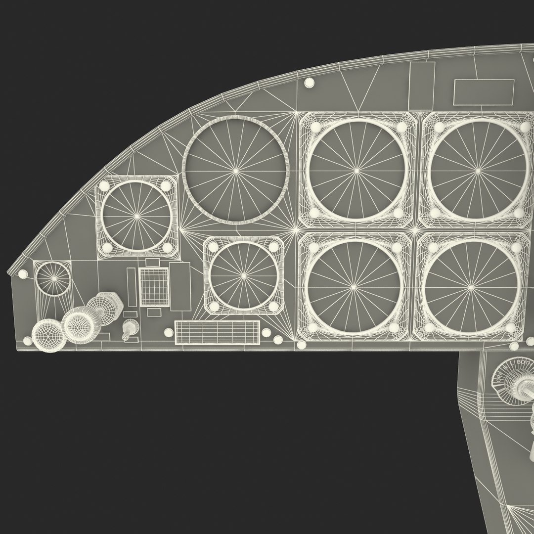Aircraft Instrument Panel 3d Model