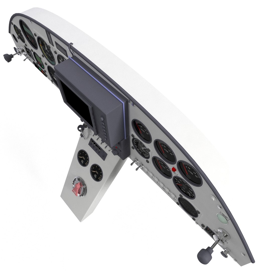 Aircraft Instrument Panel 3d Model