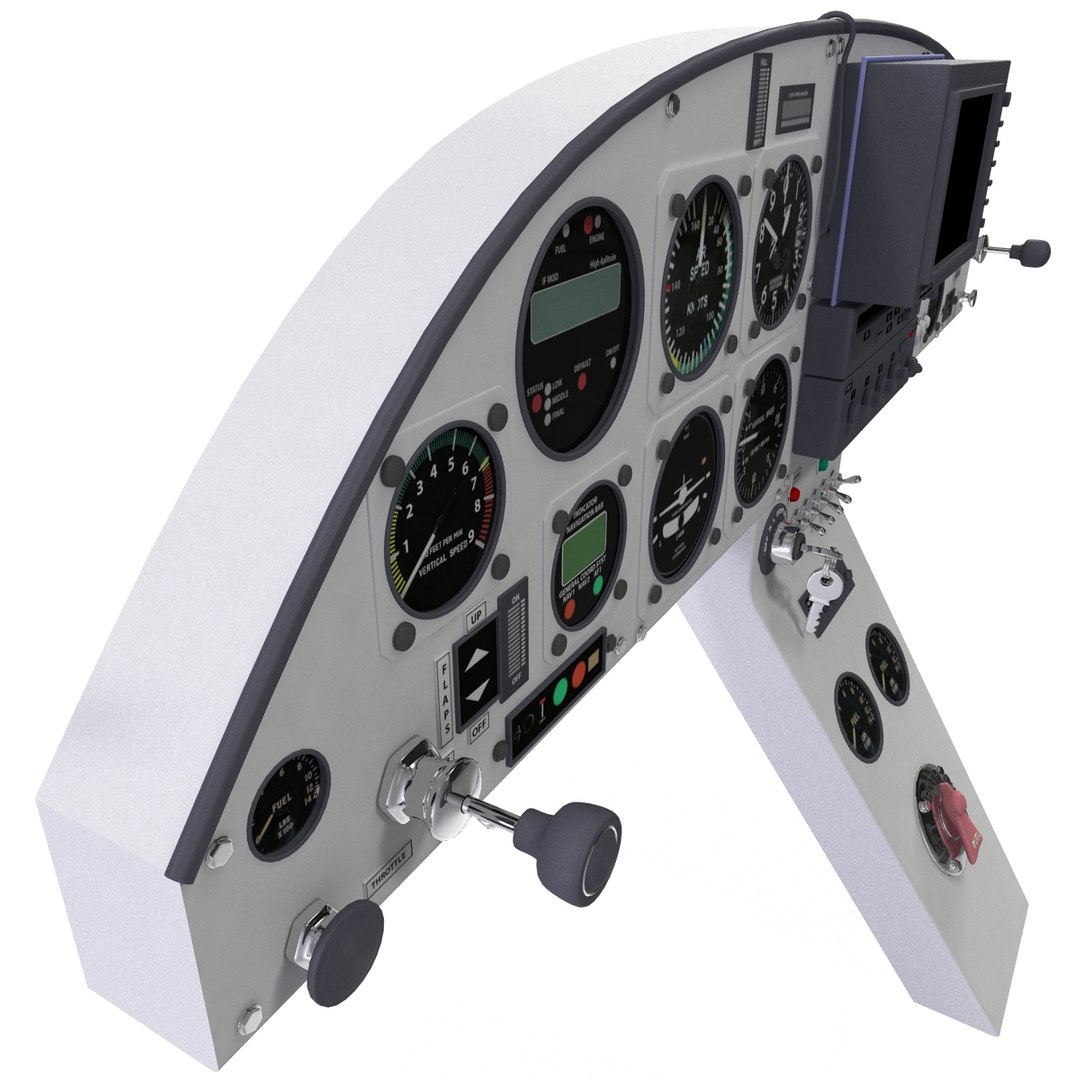 Aircraft Instrument Panel 3d Model