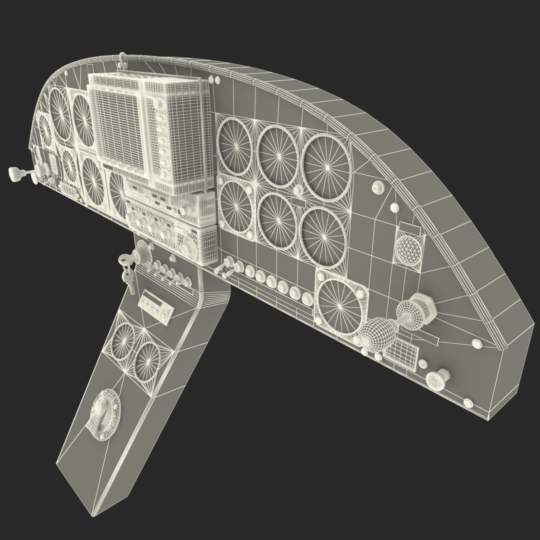 Aircraft Instrument Panel 3d Model