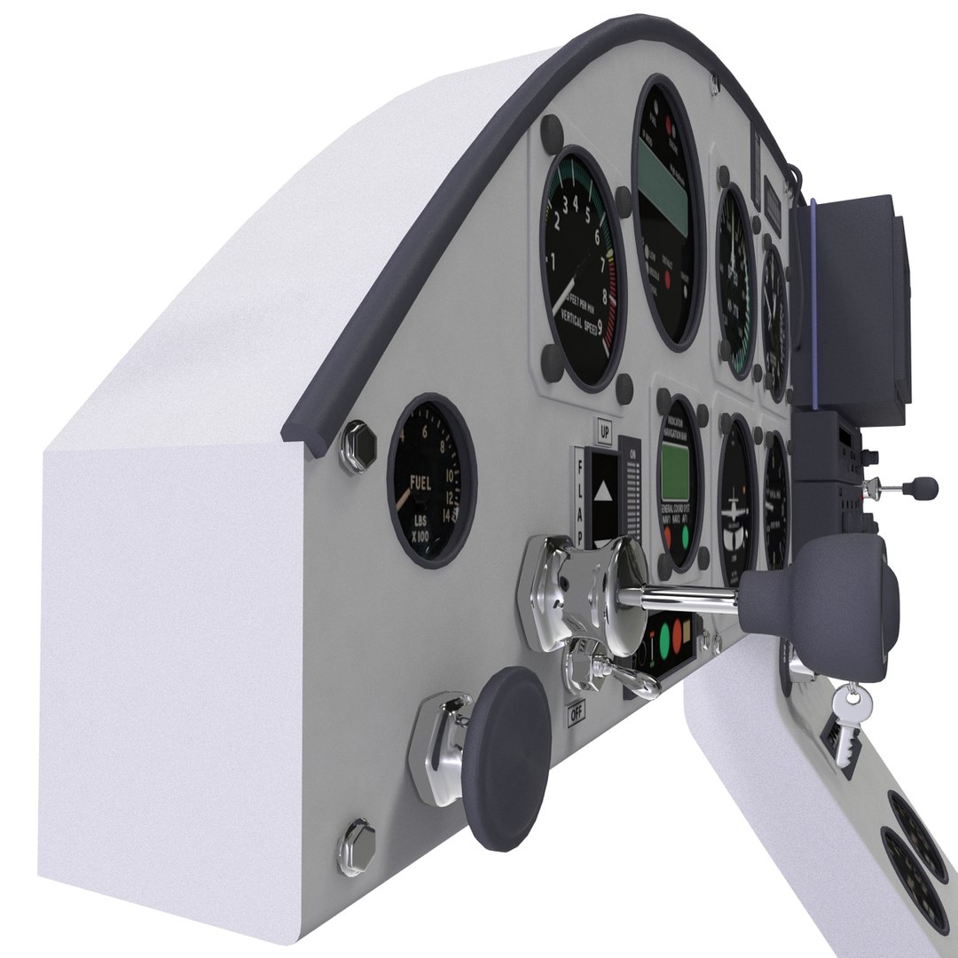 Aircraft Instrument Panel 3d Model