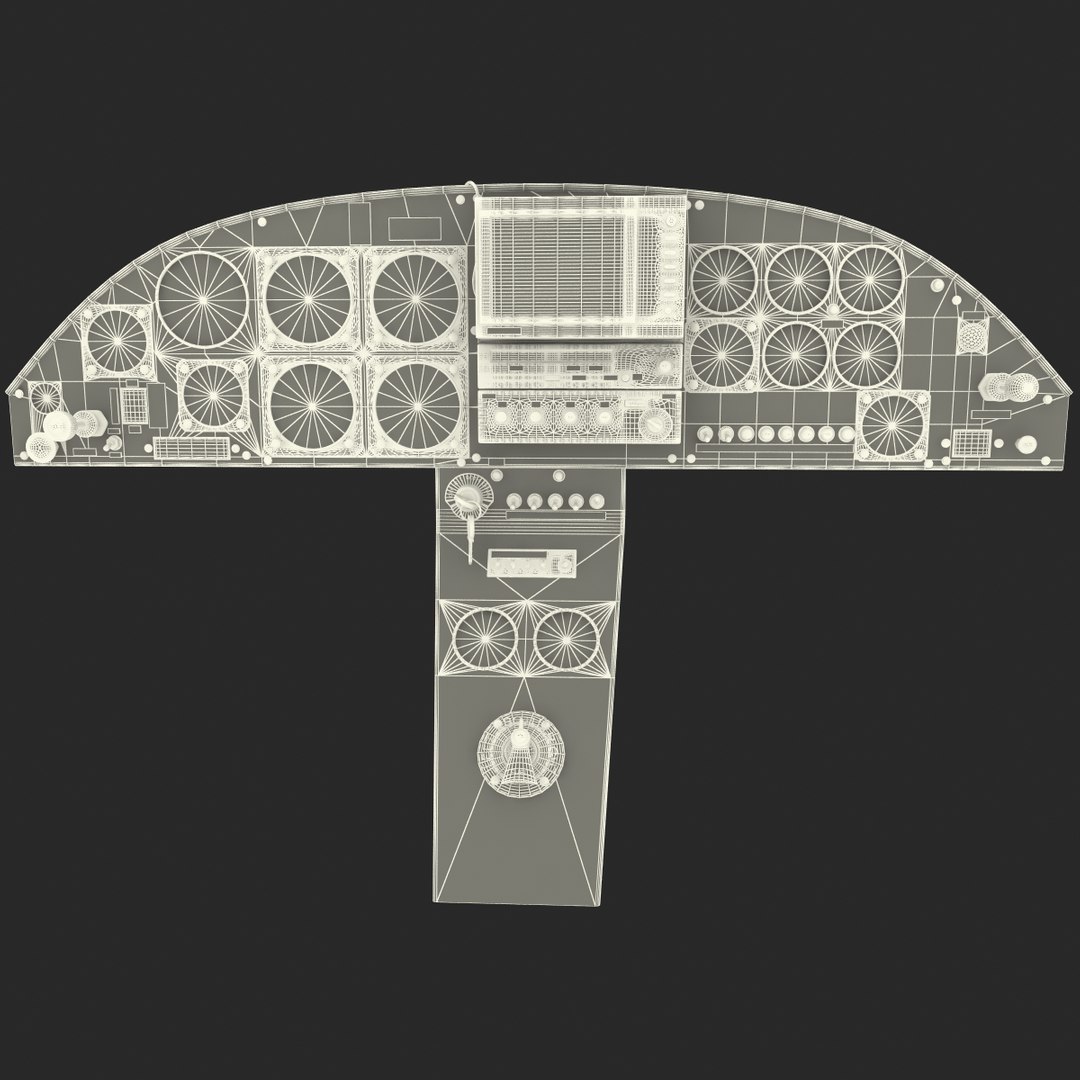 Aircraft Instrument Panel 3d Model