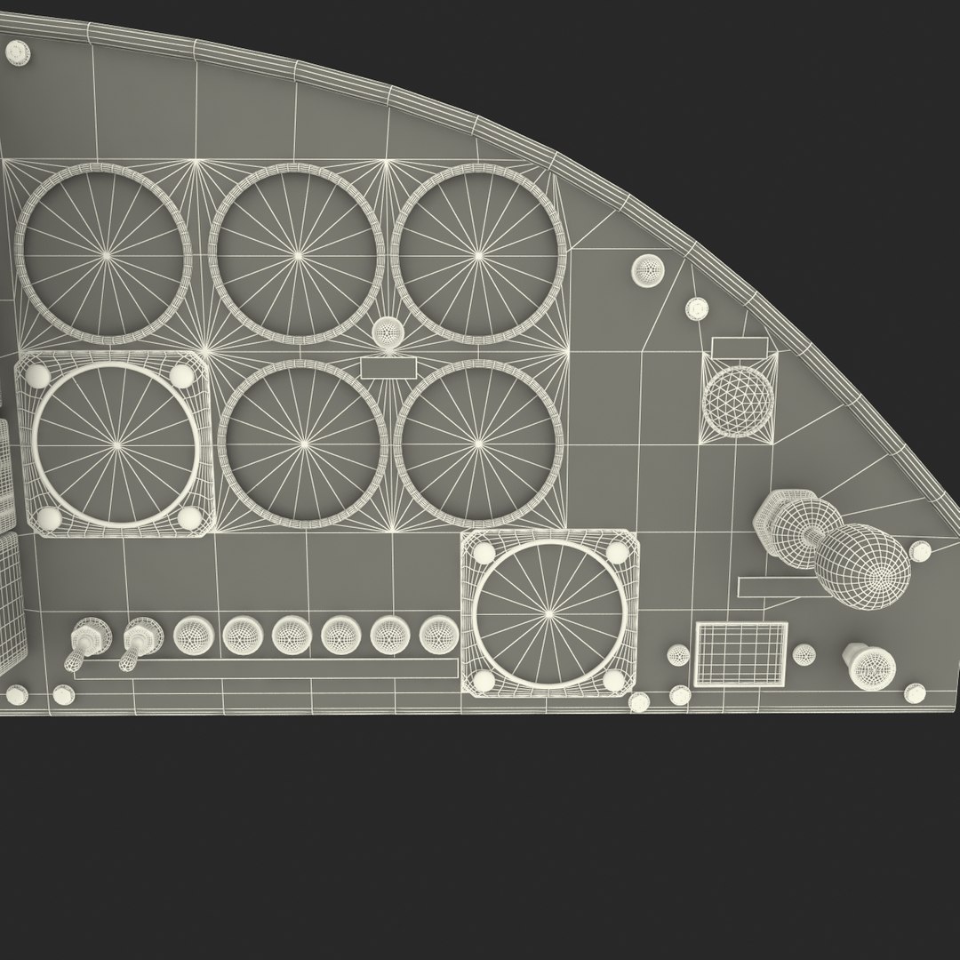 Aircraft Instrument Panel 3d Model