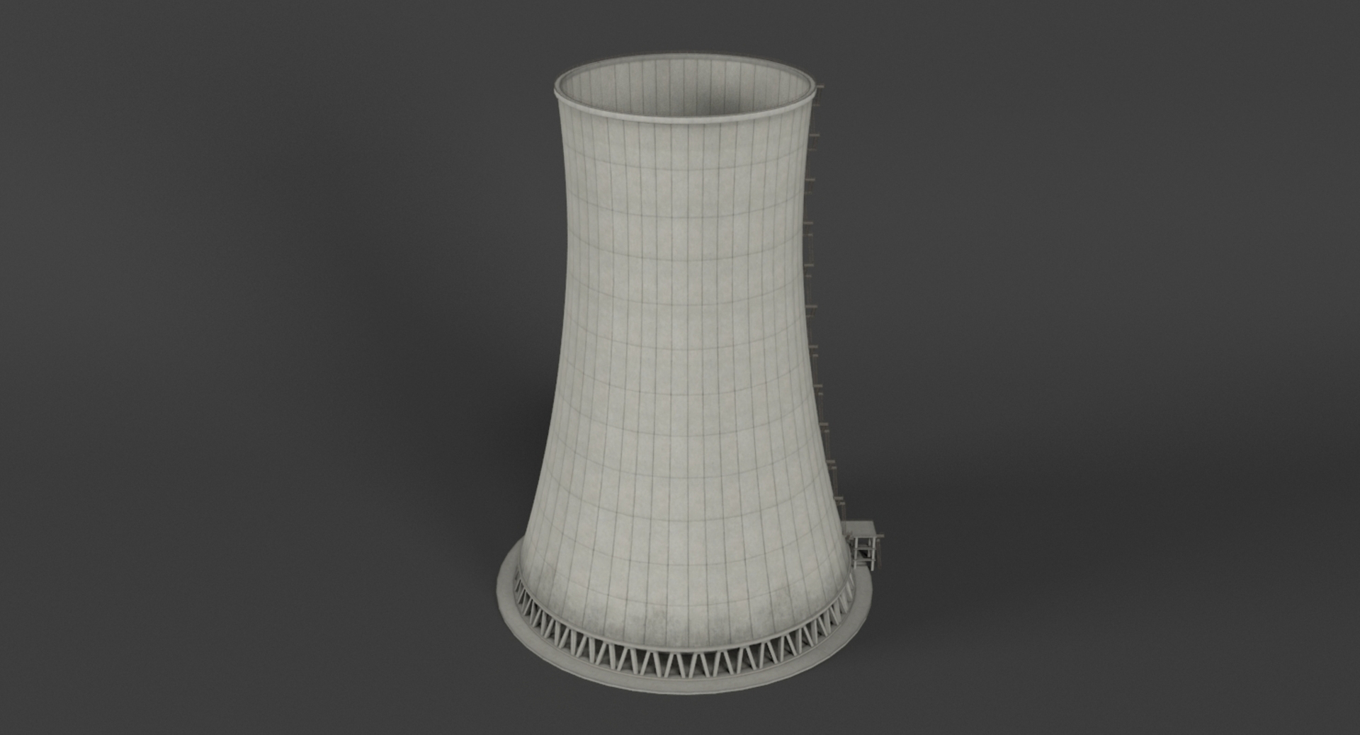 Nuclear Cooling Tower 3D Model - TurboSquid 1309859