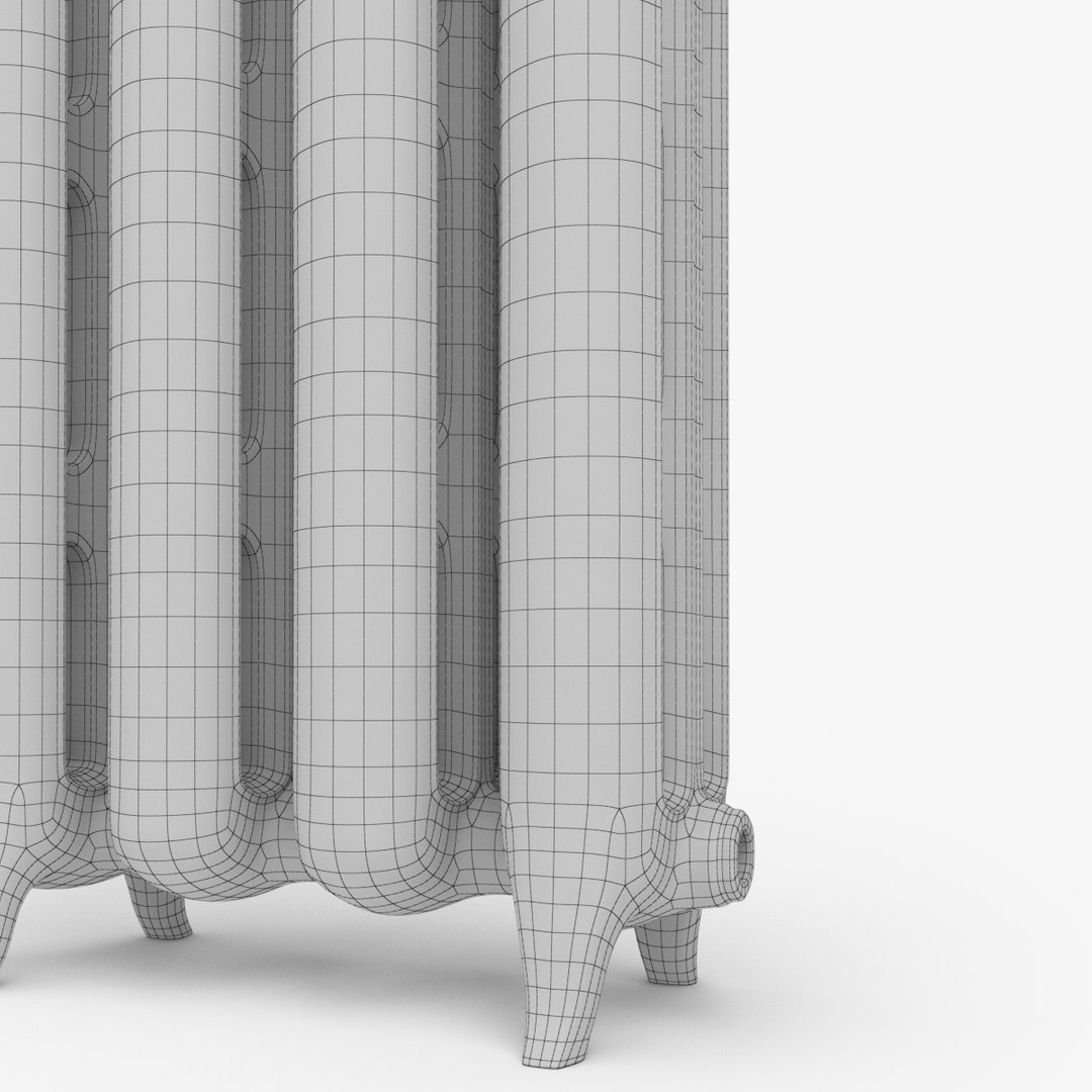 Ornate Antigue Radiator 3d Model